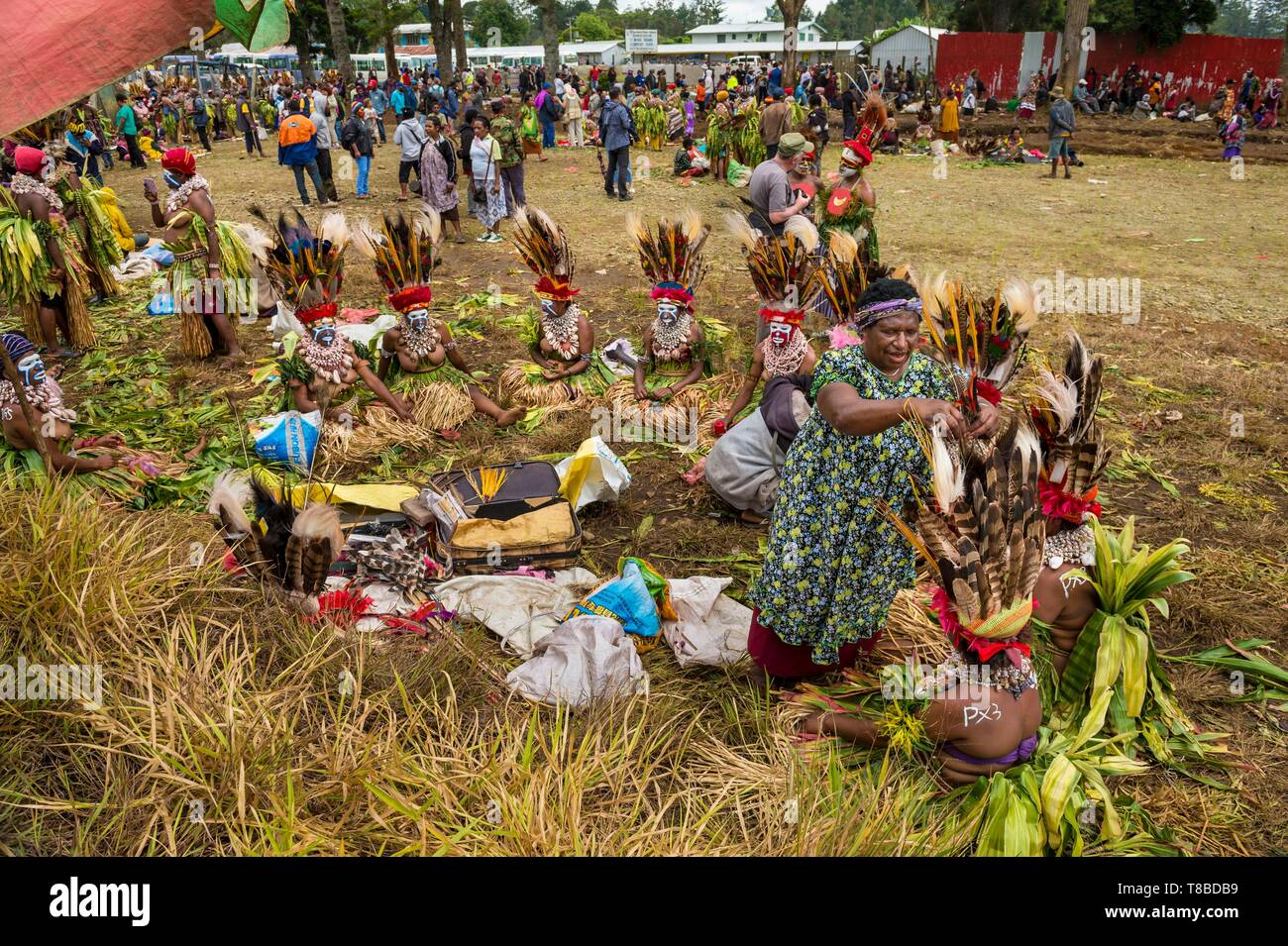 Papua New Guinea, Western Highlands Province, Wahgi Valley, Mount Hagen ...