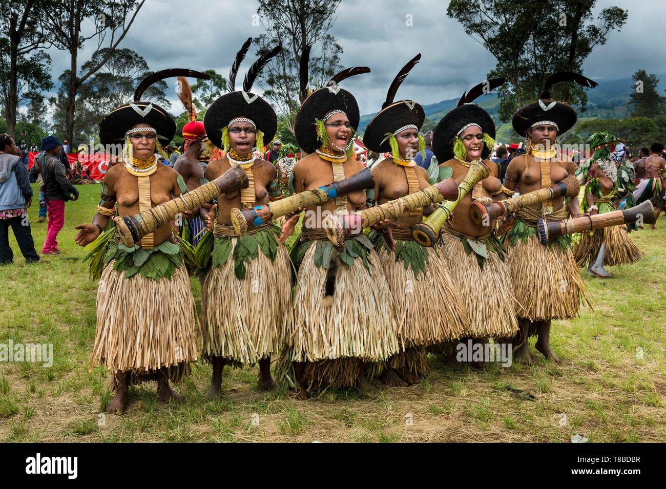 Papua New Guinea, Western Highlands Province, Wahgi Valley, Mount Hagen ...