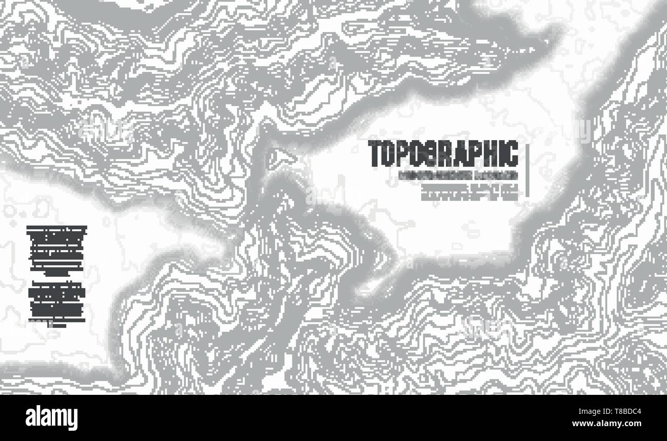 Grey contours vector topography. Geographic mountain topography vector ...