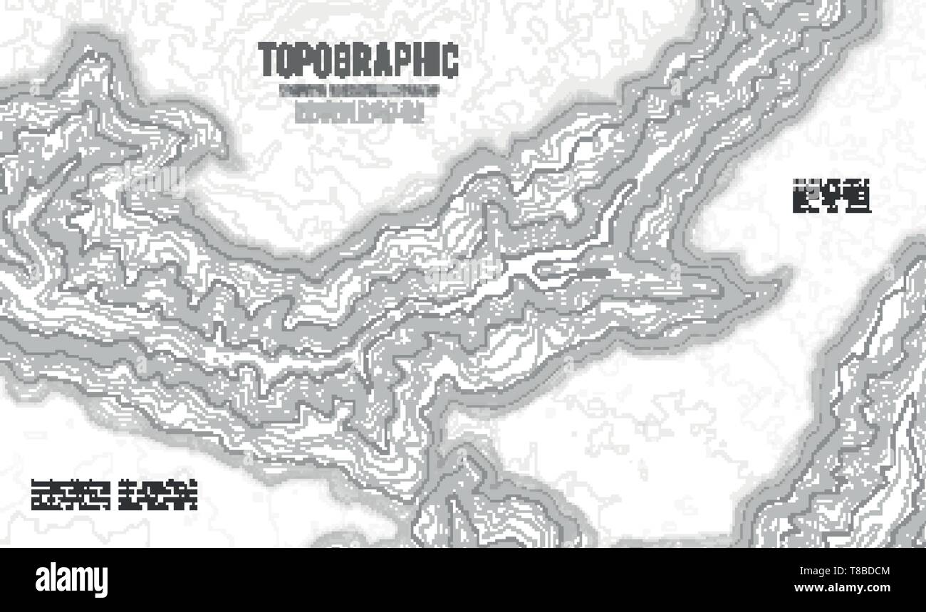 Grey contours vector topography. Geographic mountain topography vector ...