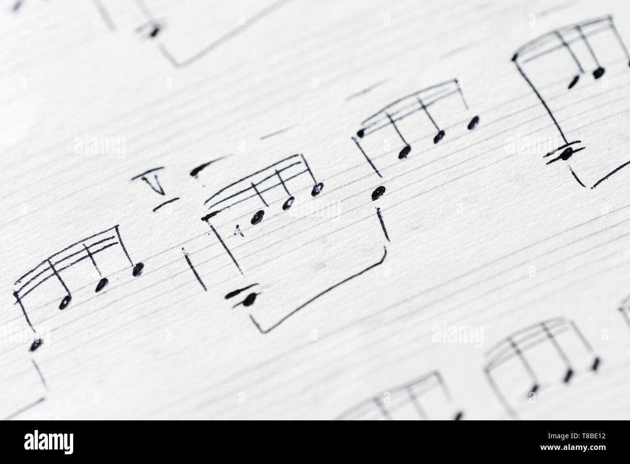 Handwritten note clef High Resolution Stock Photography and Images - Alamy