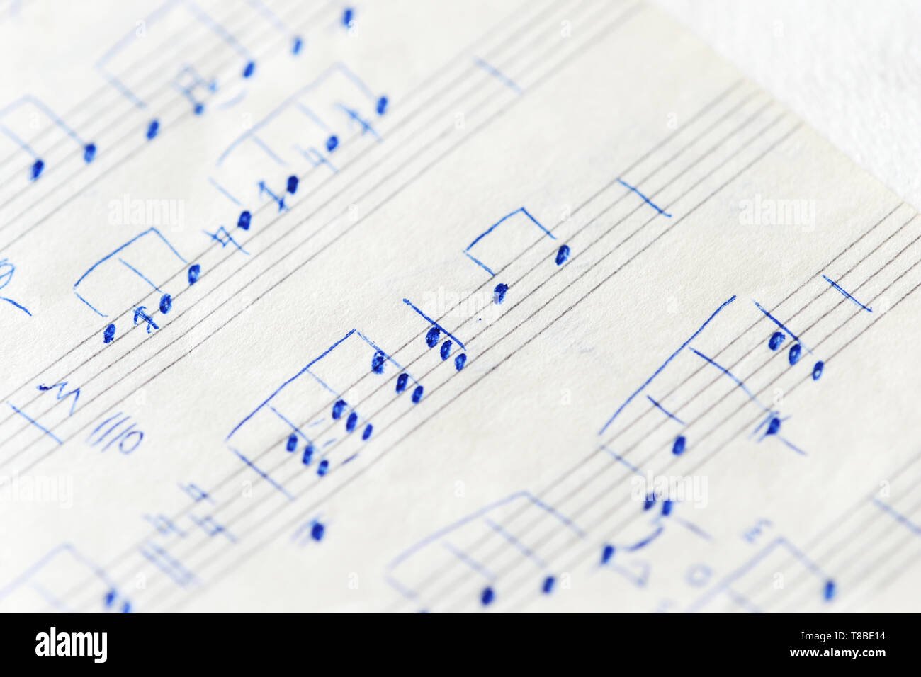 Handwritten note clef High Resolution Stock Photography and Images - Alamy