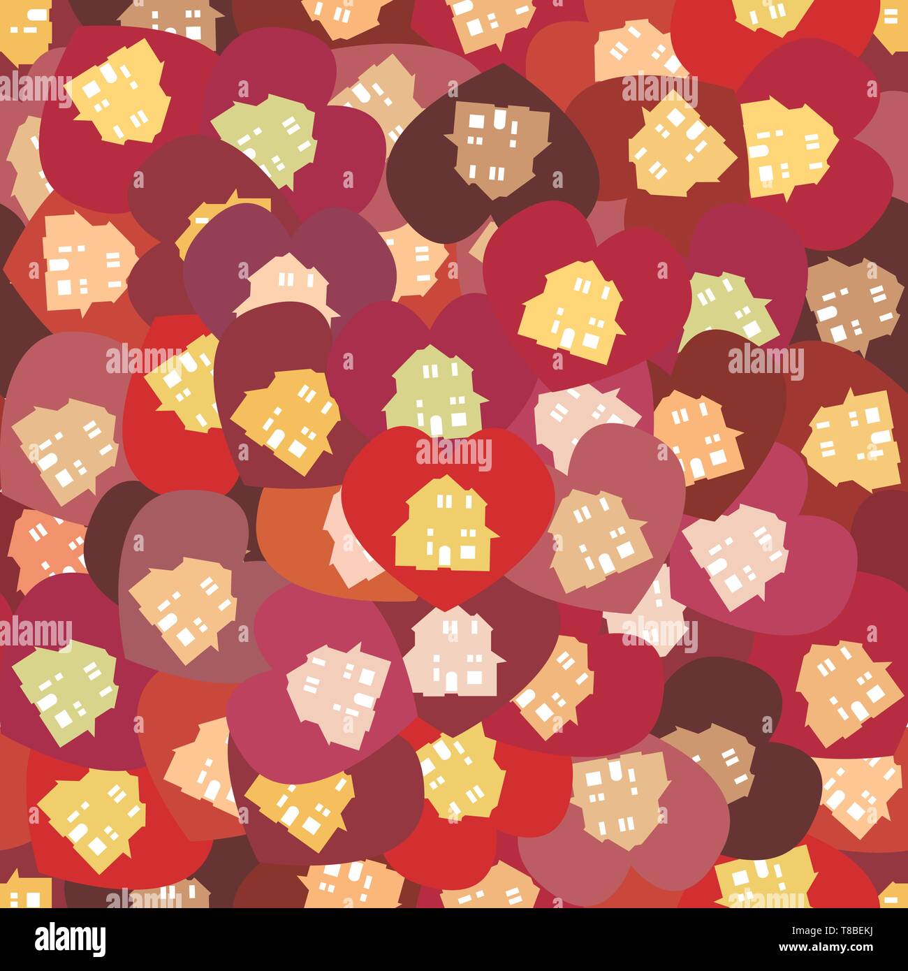 Homes pattern Stock Vector Images - Alamy