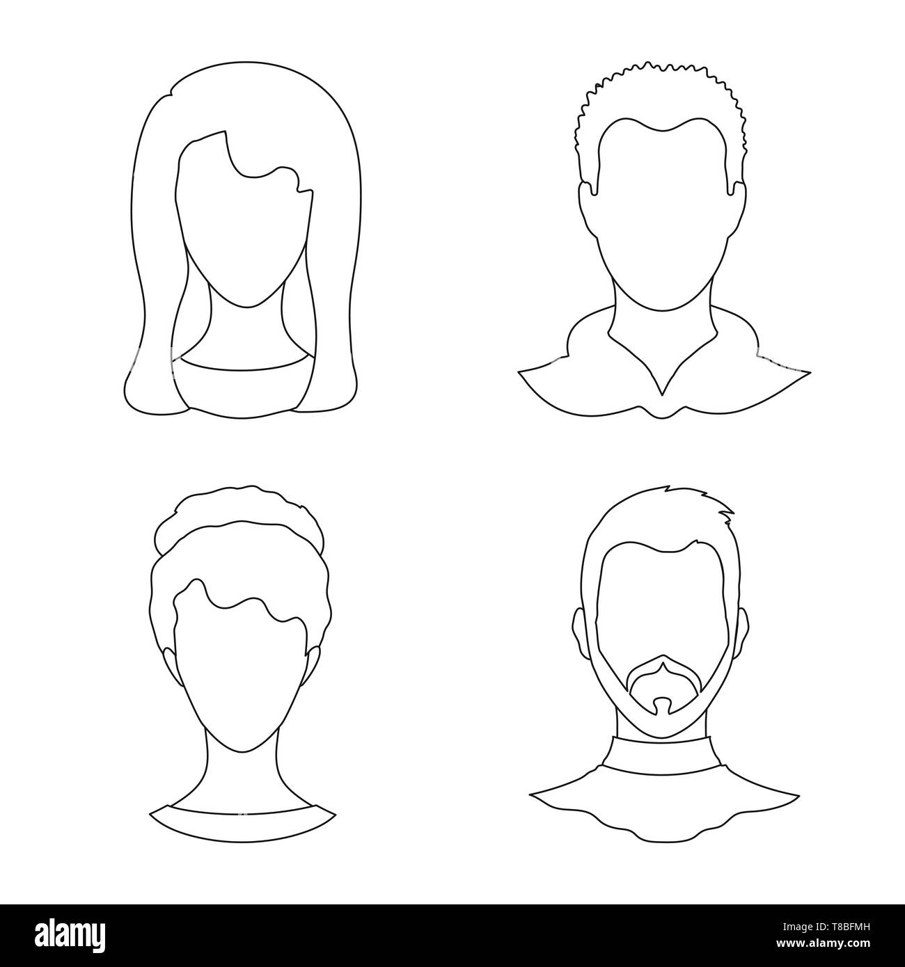 Vector illustration of professional and photo icon. Collection of ...