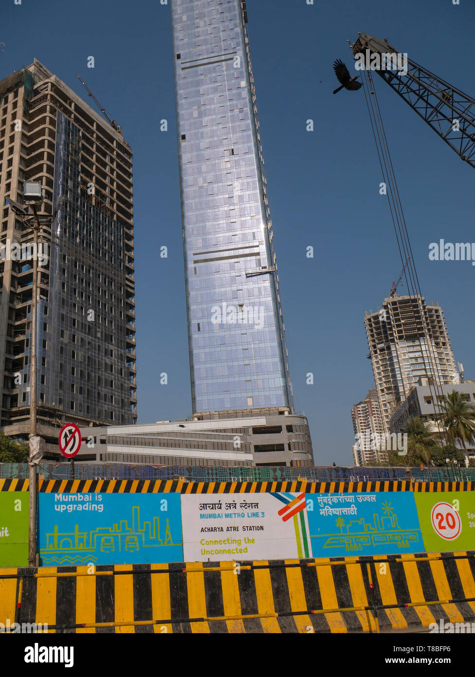 11-Apr-2019- mumbai metro project in progress at acharya atre chowk ...