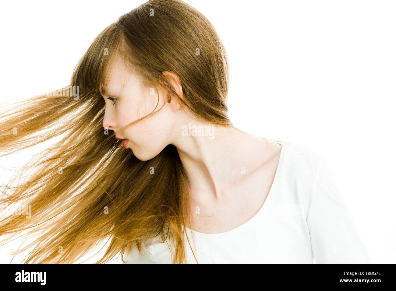 Straight Hair Side View