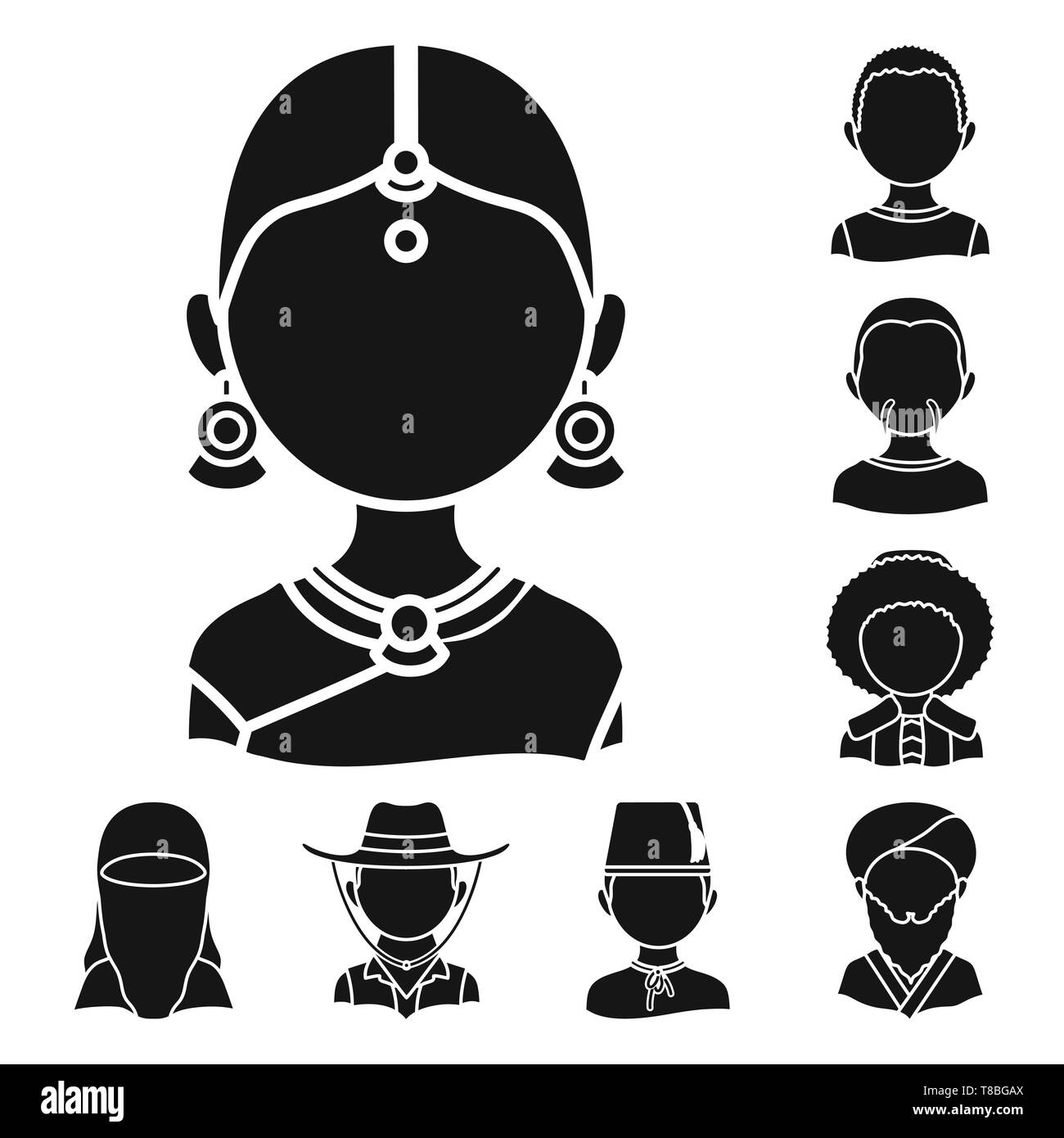 Vector design of person and culture logo. Collection of person and race ...