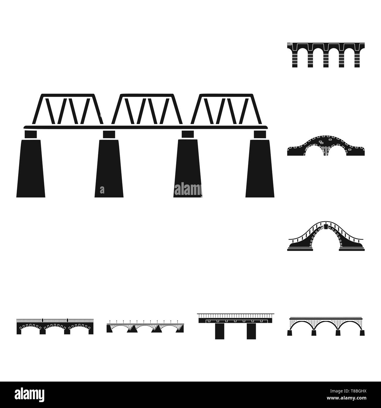 Isolated Object Of Construct And Side Symbol Set Of Construct And Bridge Stock Vector 4329