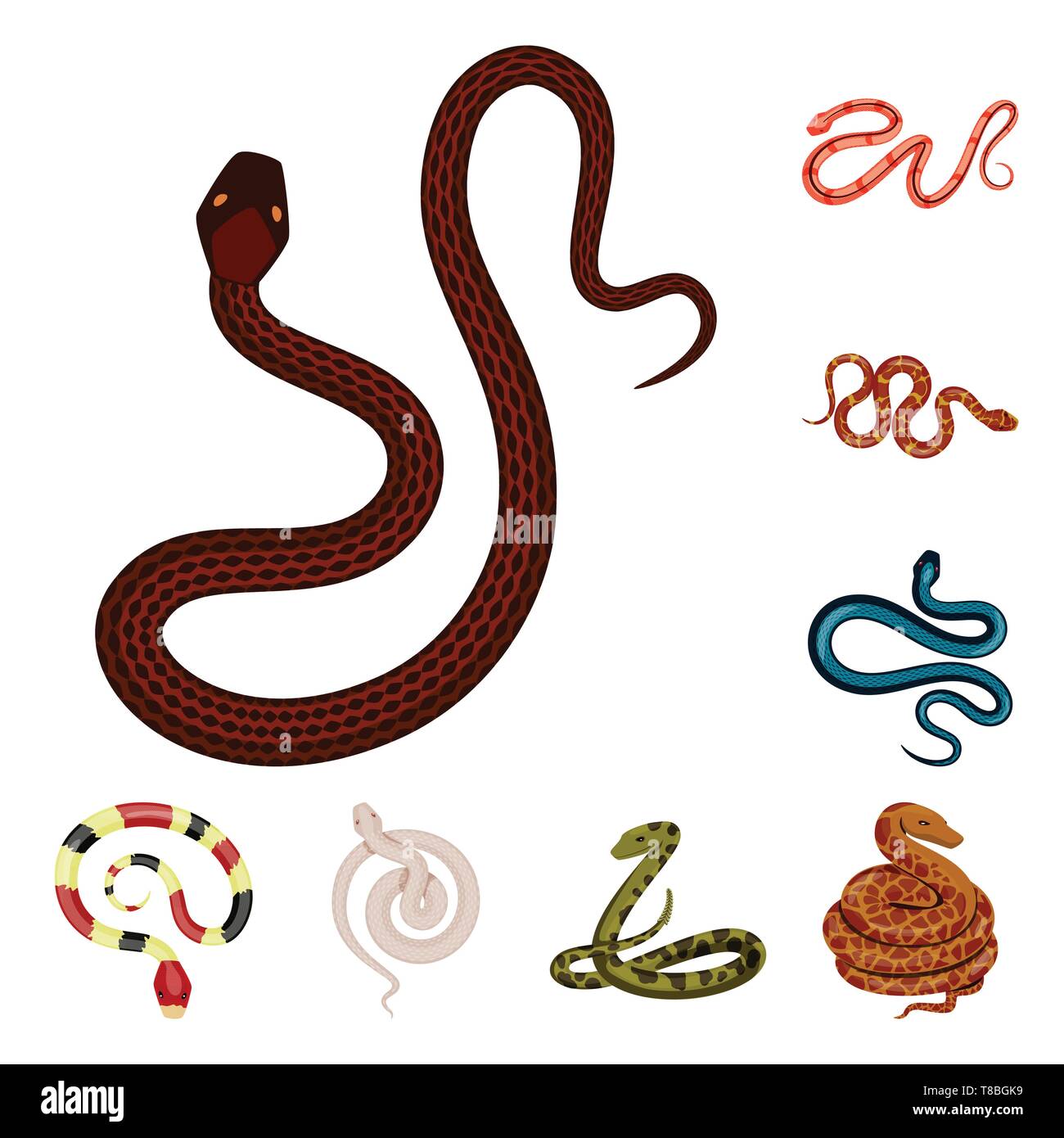 Red spotted snake Stock Vector Images - Alamy