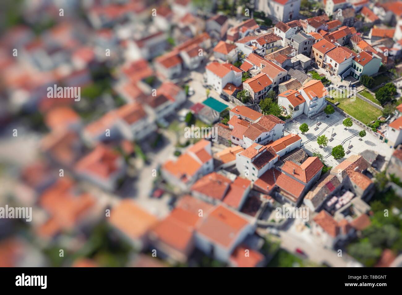 Aerial View of Biograd na Moru. Photo made by drone from above ...