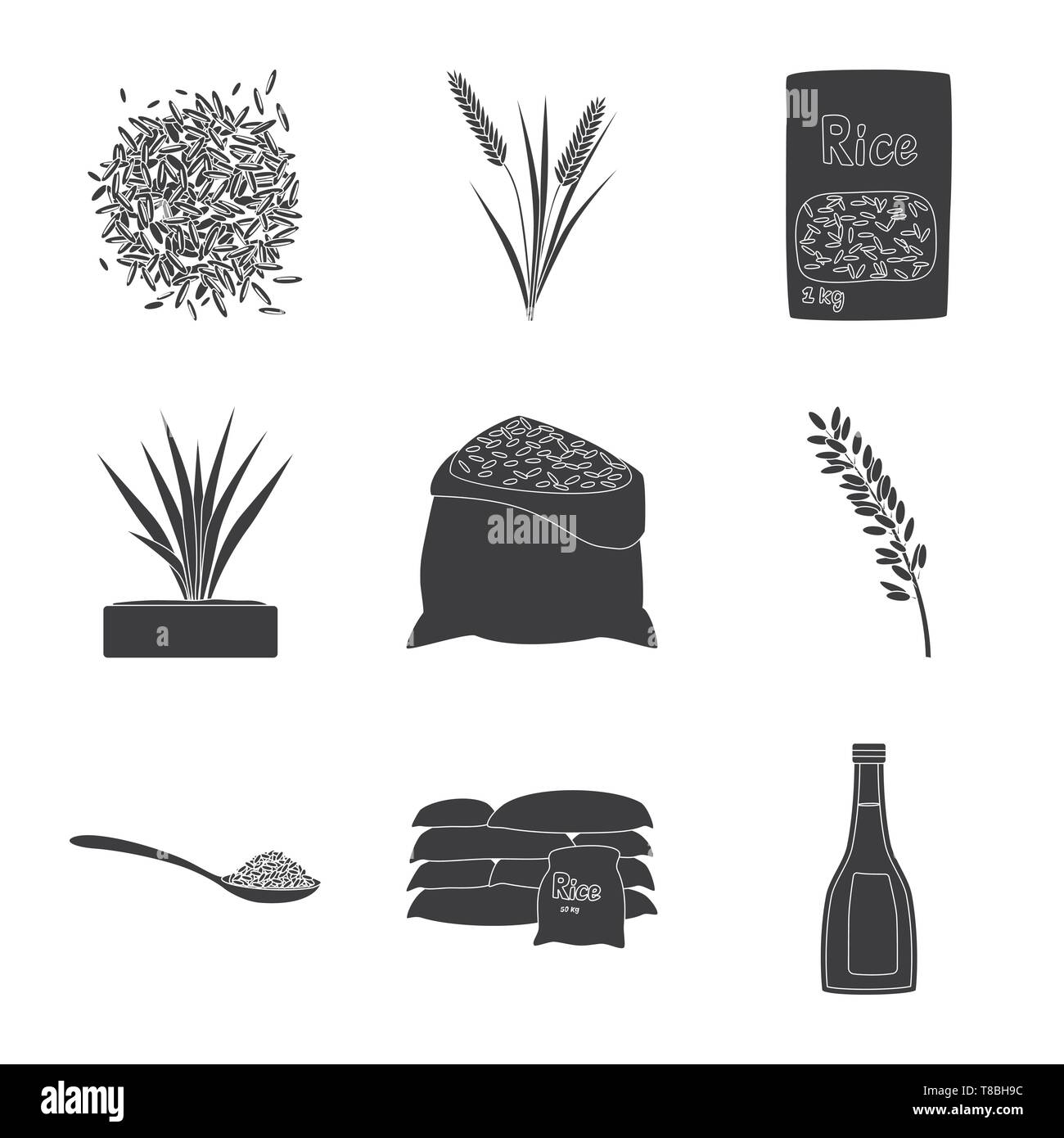 Bag sauce rice soy Cut Out Stock Images & Pictures - Alamy