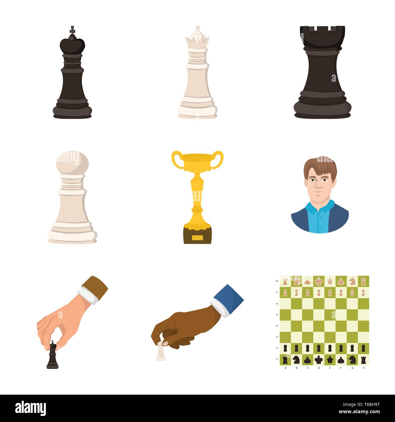 Tower chess piece cartoon illustration hi-res stock photography and ...
