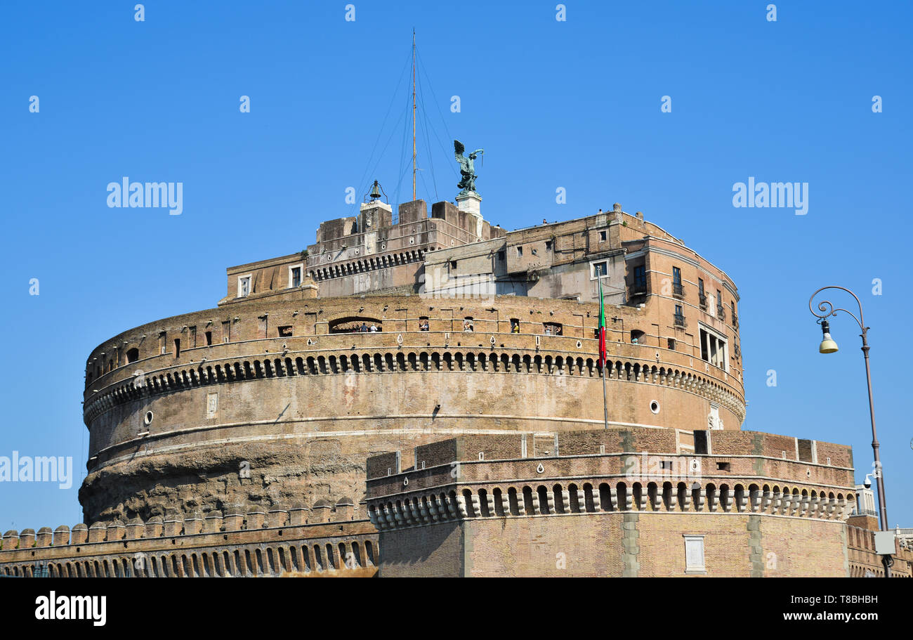 Vatican - Oct 14, 2018. View of Castle of San Angelo in sunny day. The ...