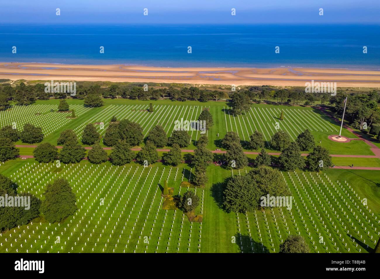 France, Calvados, Colleville sur Mer, the Normandy Landings Beach ...
