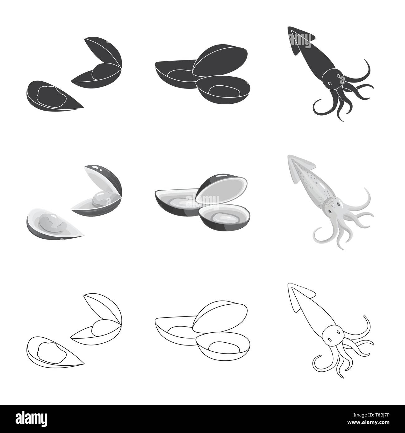 Clam shell giant Stock Vector Images - Alamy