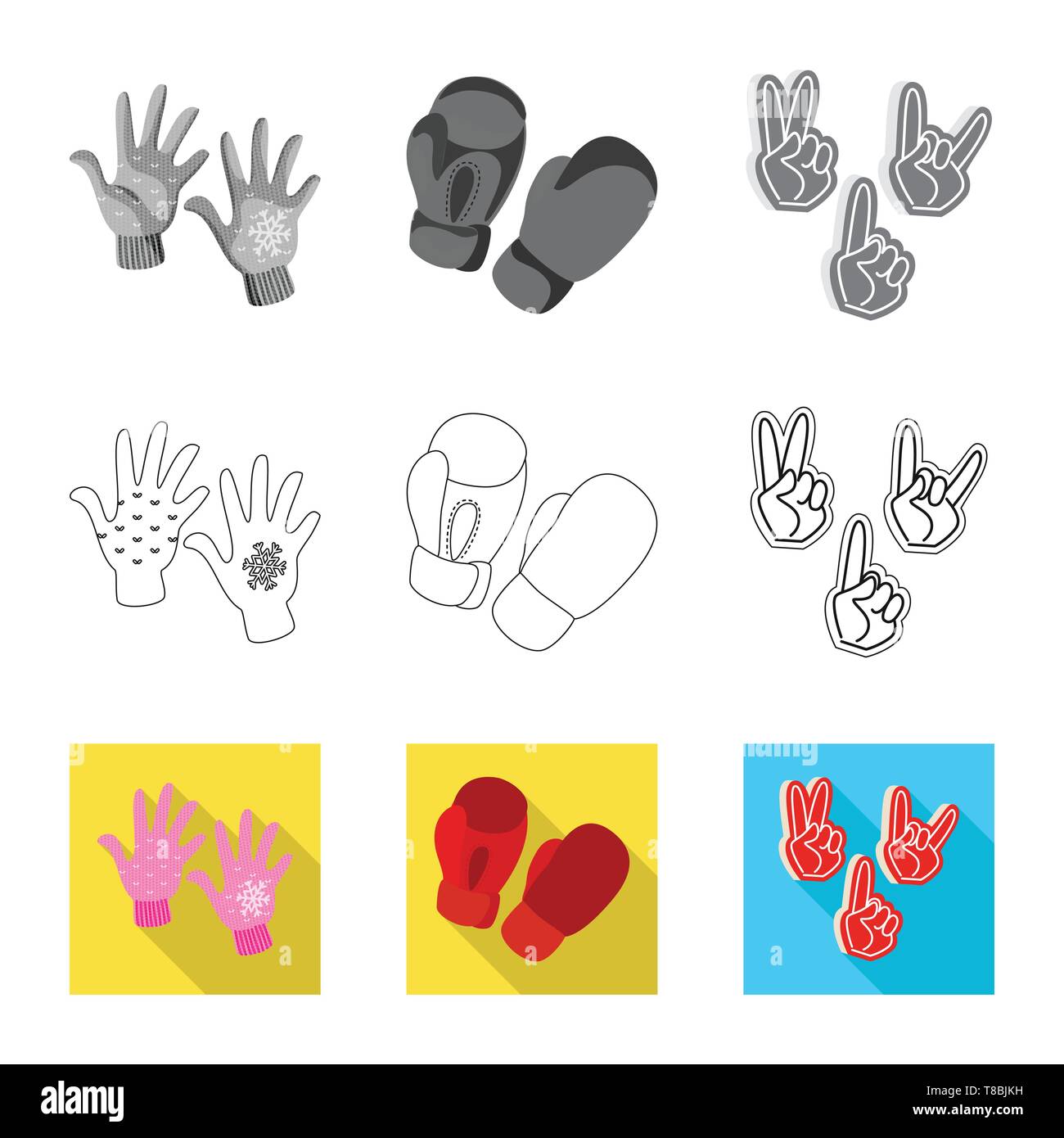 Vector illustration of silhouette and safety logo. Set of silhouette ...