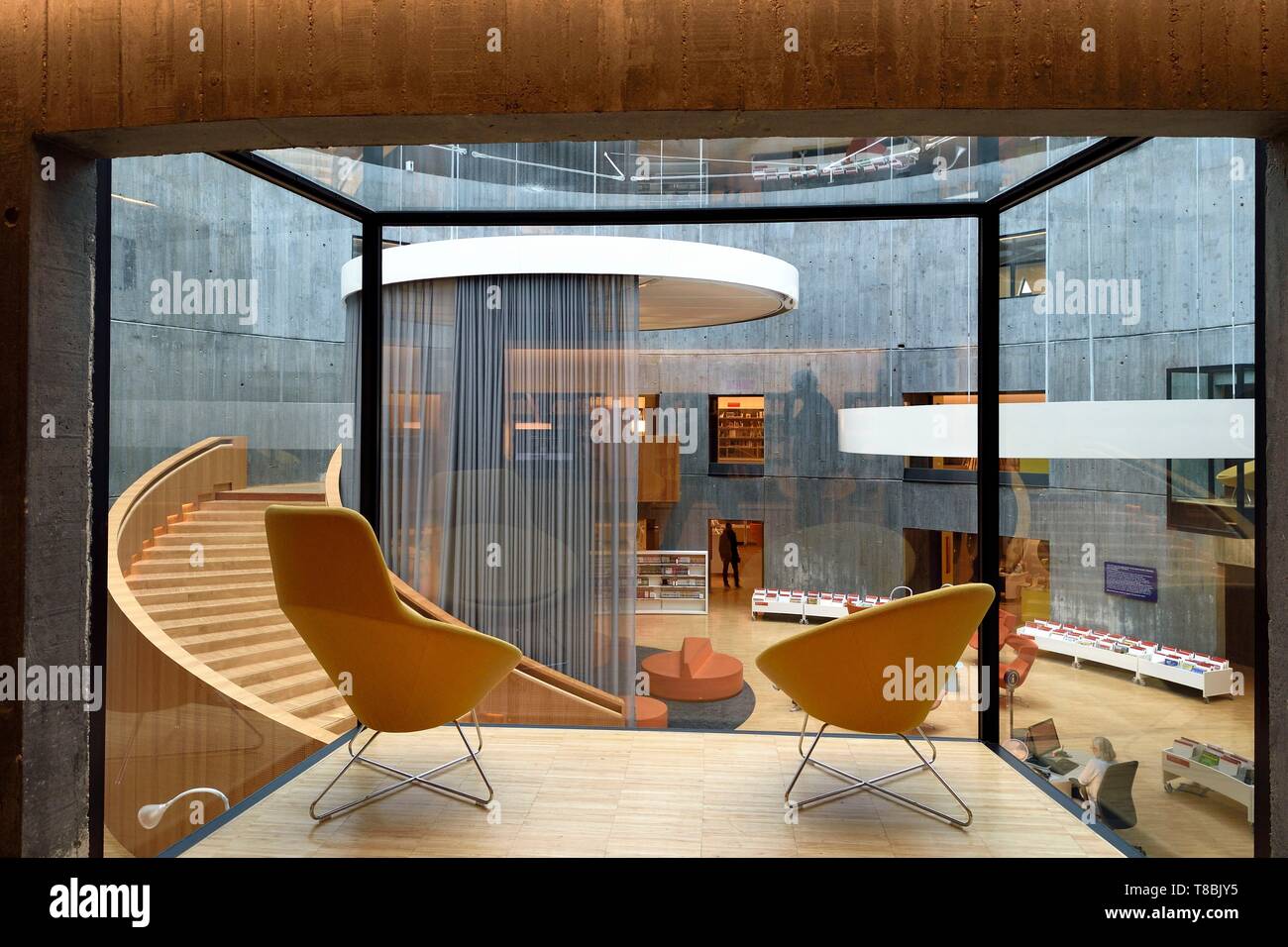 France, Seine Maritime, Le Havre, Downtown rebuilt by Auguste Perret ...