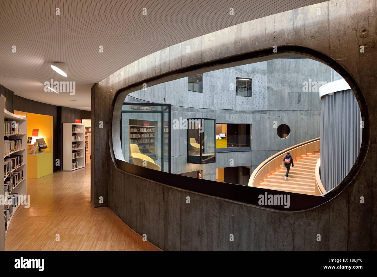 France, Seine Maritime, Le Havre, Downtown rebuilt by Auguste Perret ...