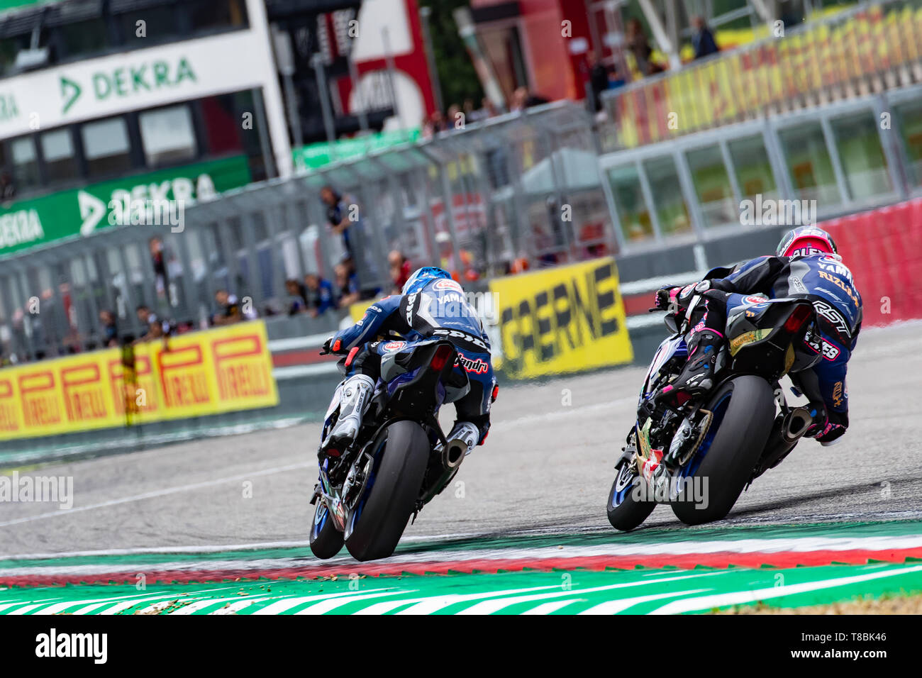 WorldSBK Superbike championship weekend in the italian circuit of Imola ...