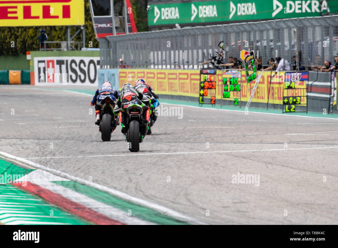 WorldSBK Superbike championship weekend in the italian circuit of Imola ...
