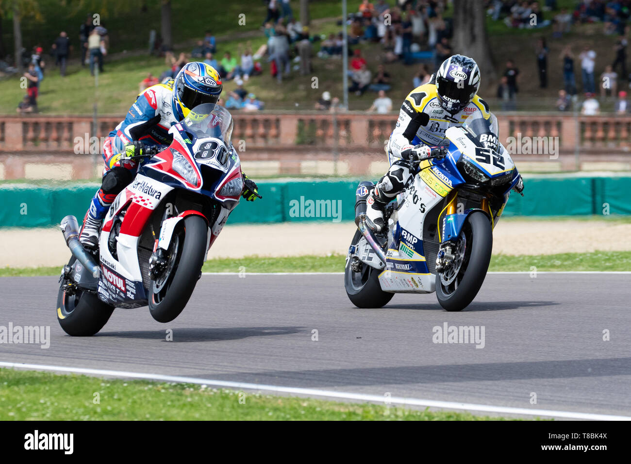 WorldSBK Superbike championship weekend in the italian circuit of Imola ...