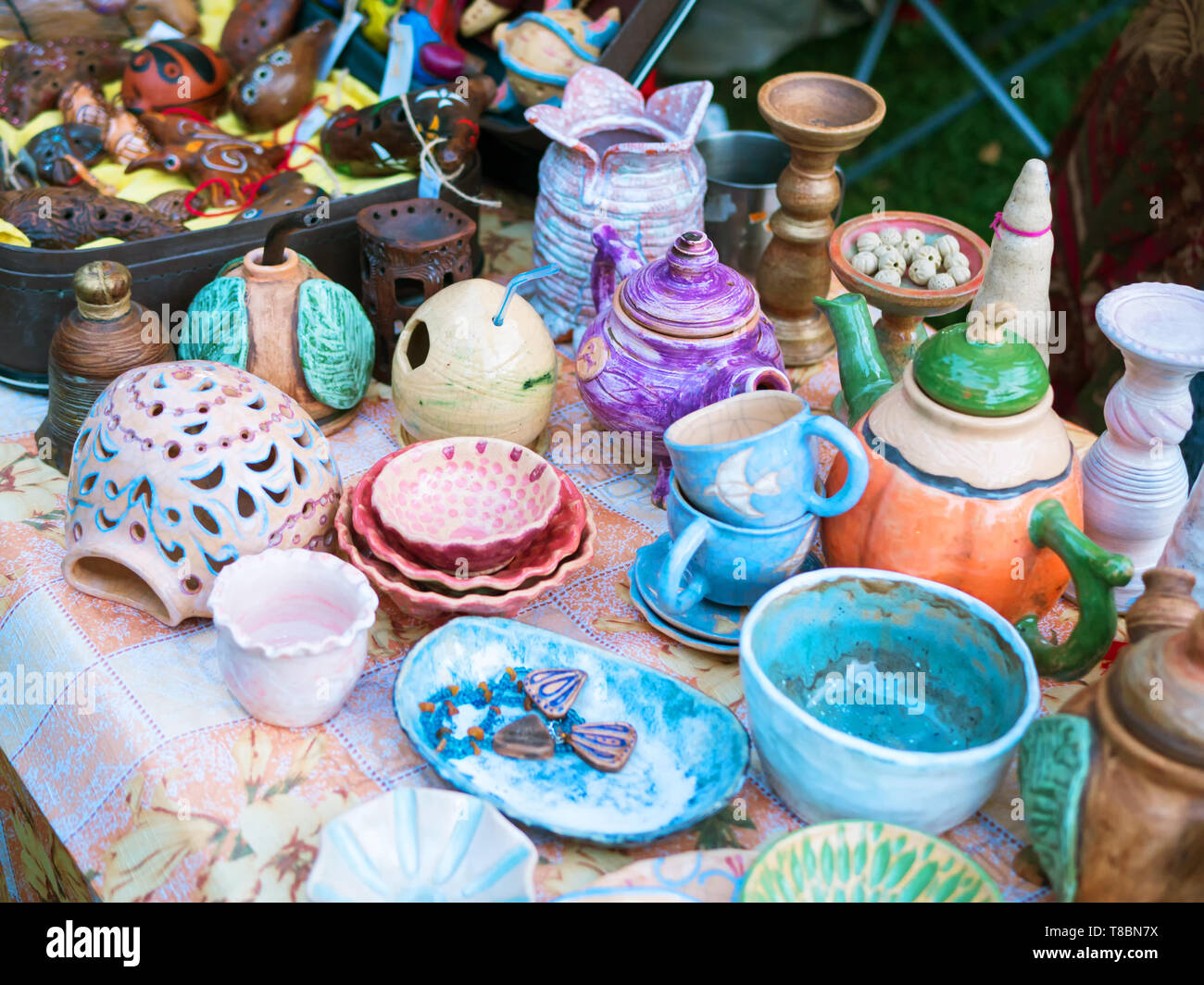 Traditional ceramic products, handmade souvenirs Stock Photo - Alamy