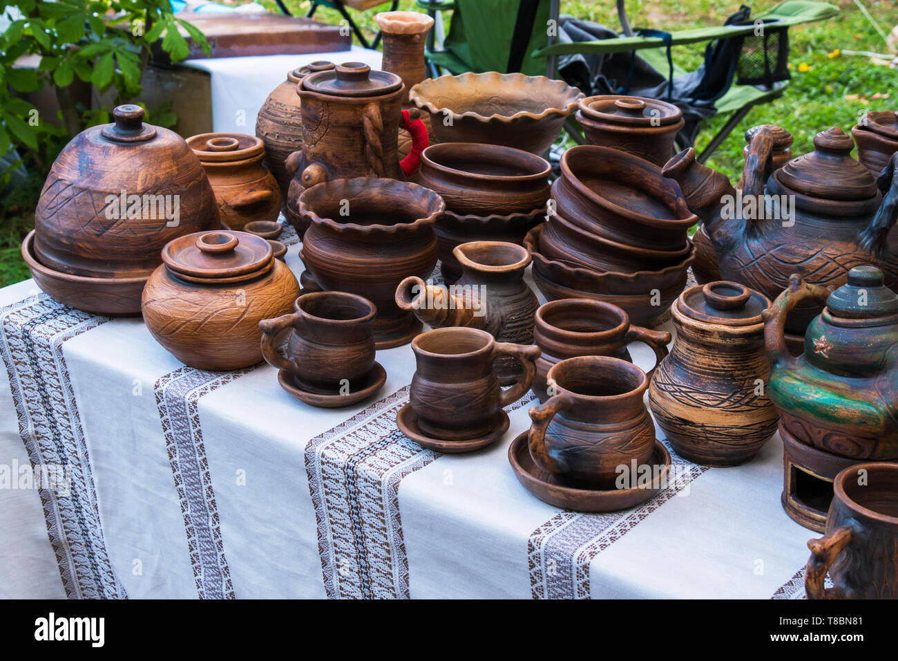 Traditional ceramic products, handmade souvenirs Stock Photo - Alamy