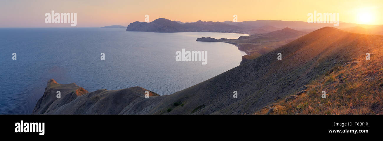 Evening view of the sea resort Stock Photo - Alamy