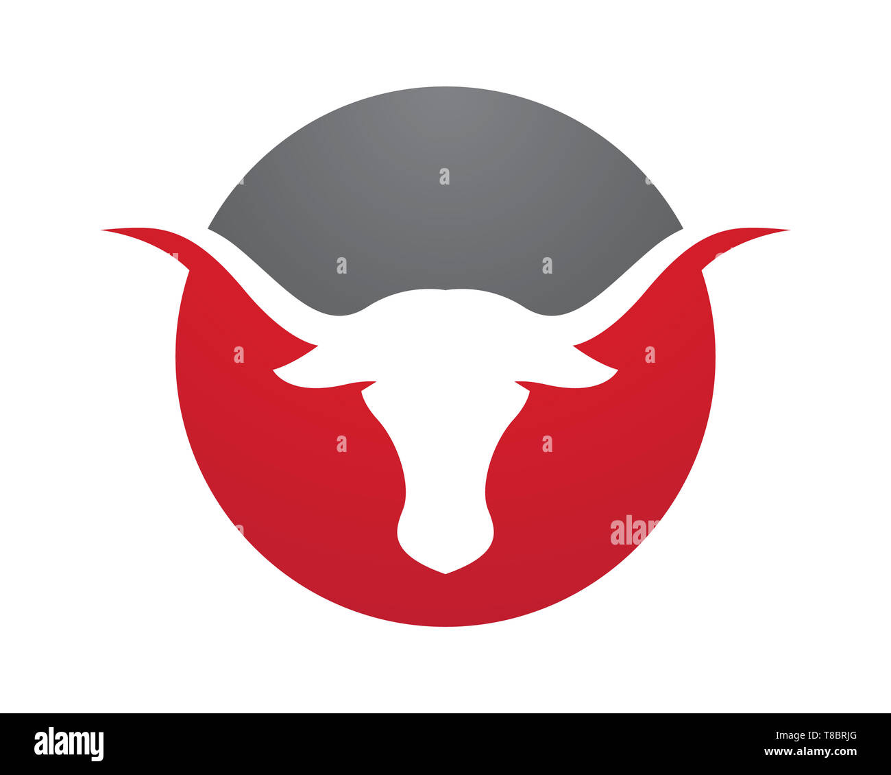 Bull Logo Template vector icon illustration Stock Photo - Alamy