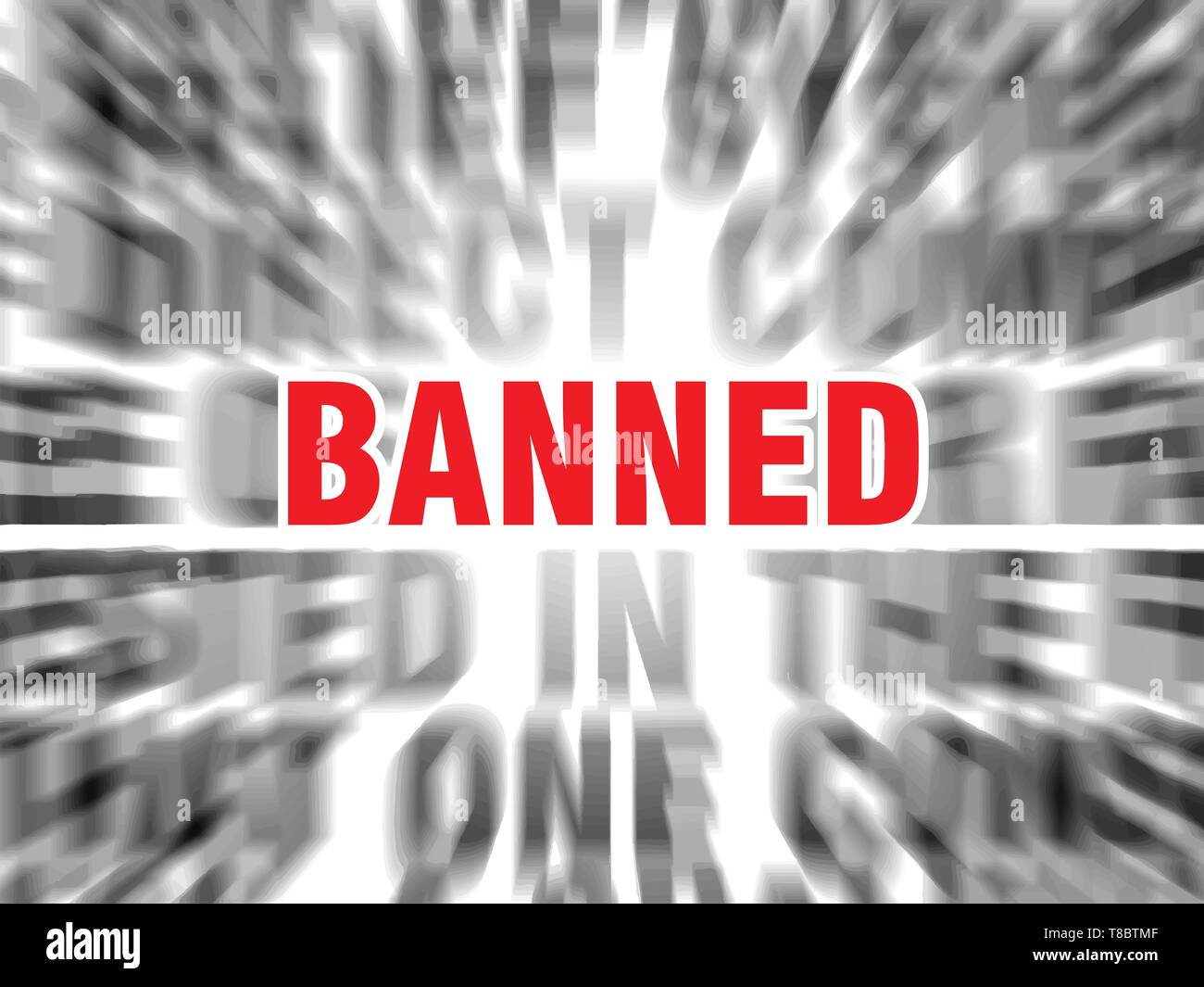 Banned word Stock Vector Images - Alamy