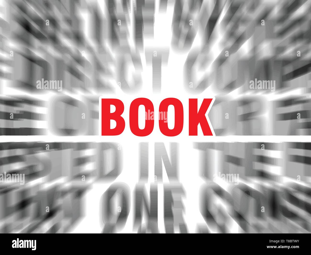 blurred text with focus on book Stock Vector Image & Art - Alamy