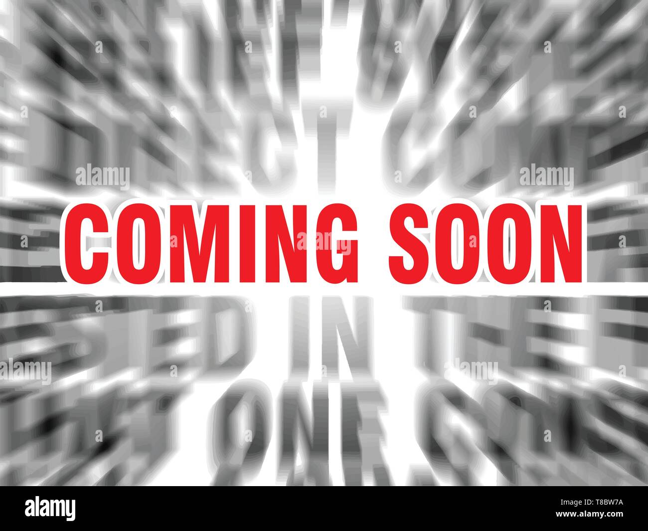 Coming soon note Stock Vector Images - Alamy