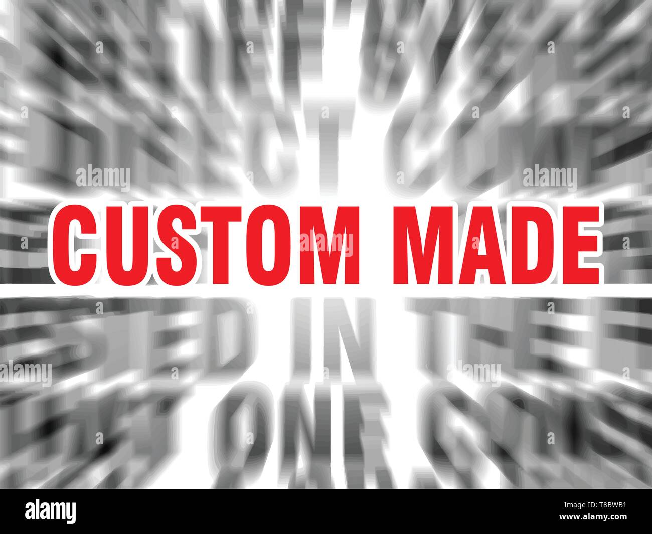 Custom made word Stock Vector Images - Alamy