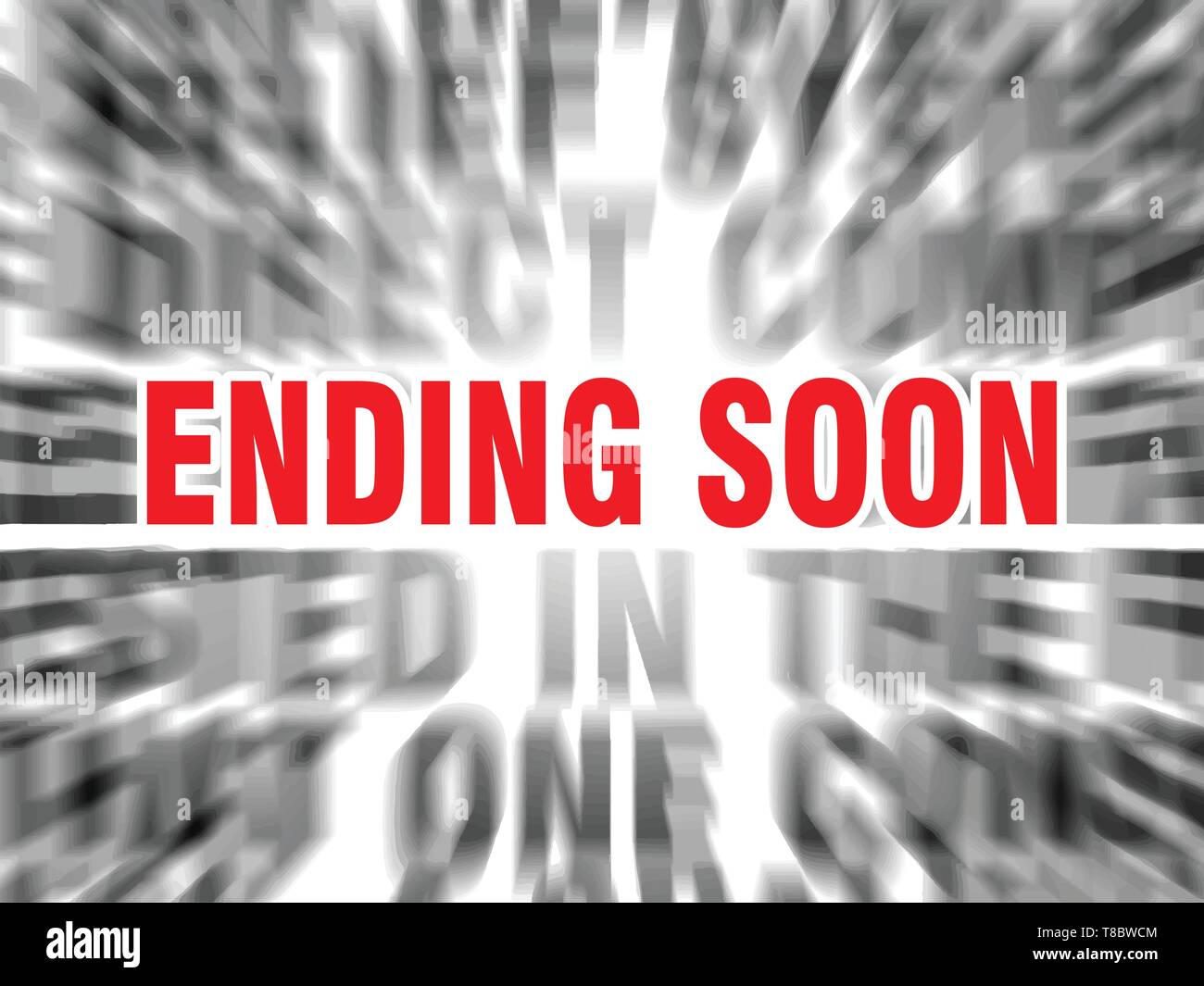 Ending soon banner Stock Vector Images - Alamy