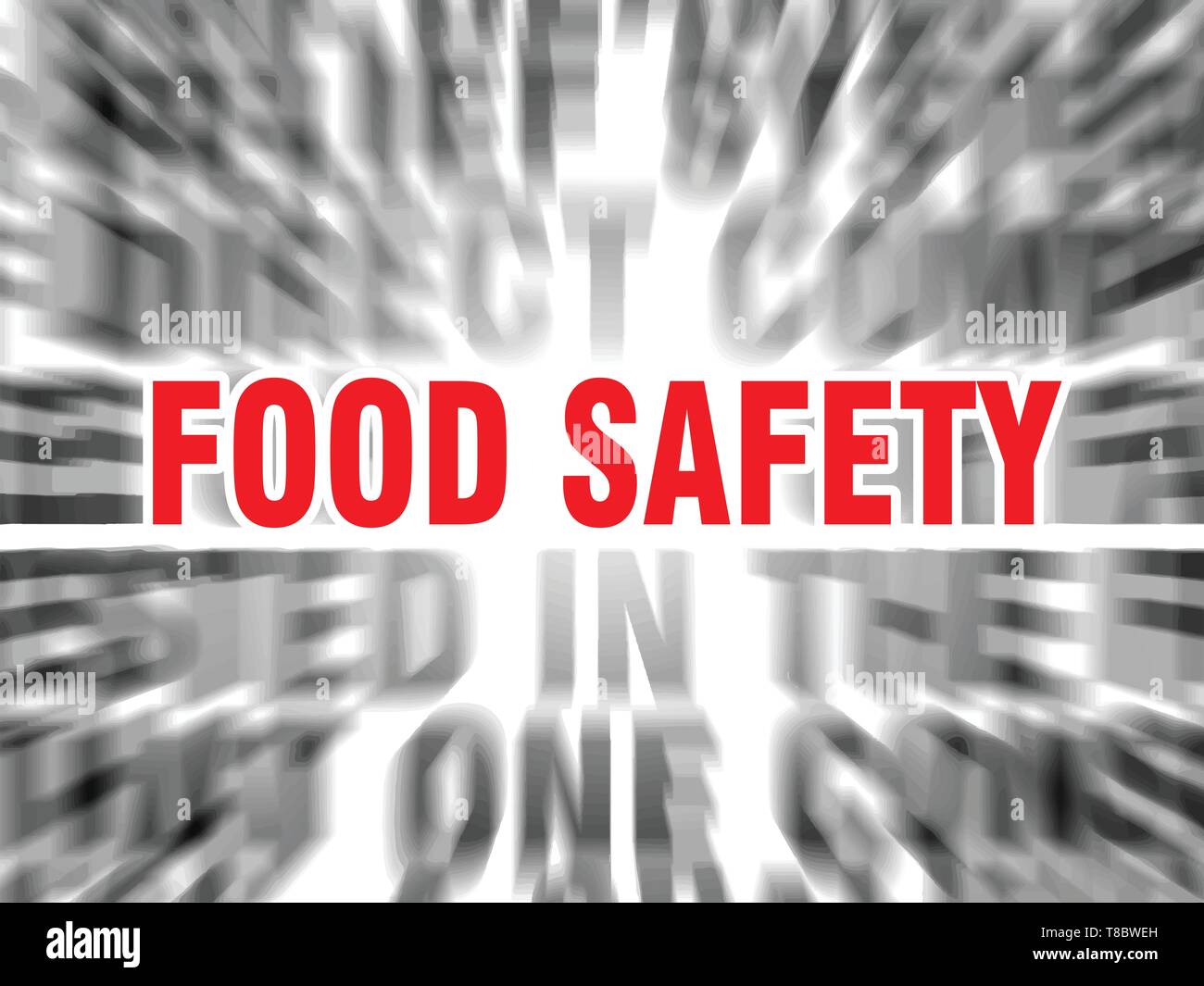blurred text with focus on food safety Stock Vector Image & Art - Alamy