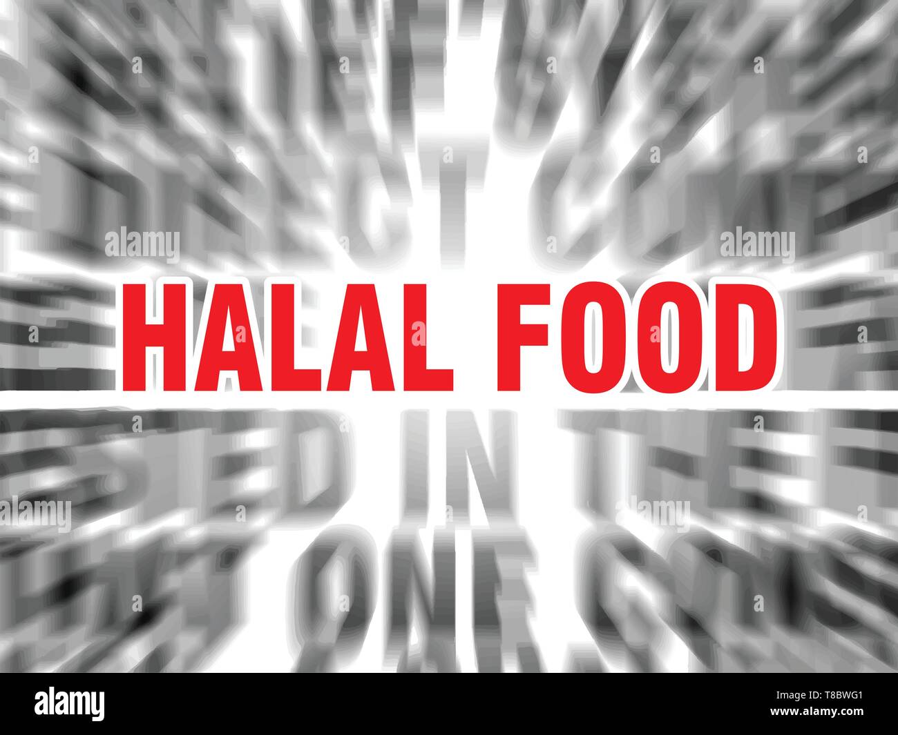 Halal food word hi-res stock photography and images - Alamy