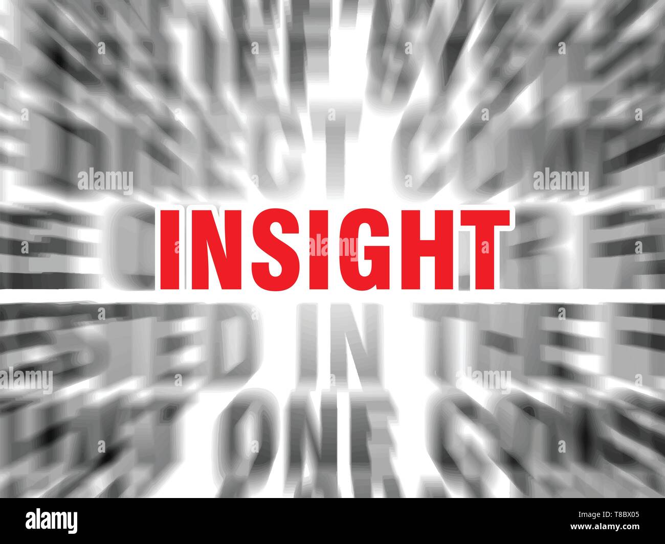 blurred text with focus on insight Stock Vector Image & Art - Alamy