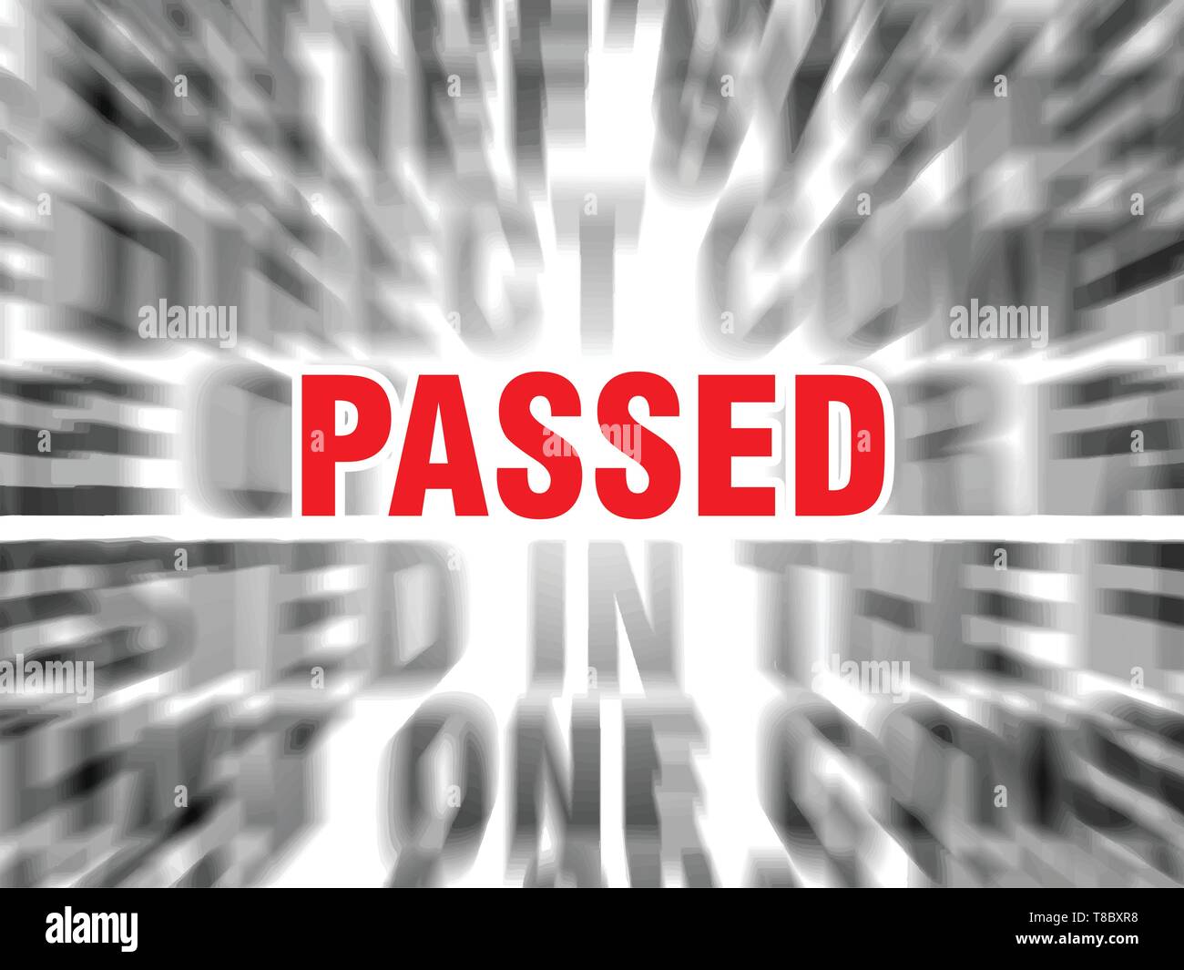 blurred text with focus on passed Stock Vector Image & Art - Alamy