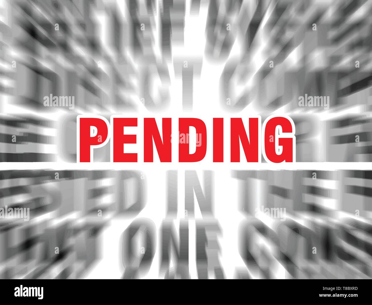 Pending word Stock Vector Images - Alamy