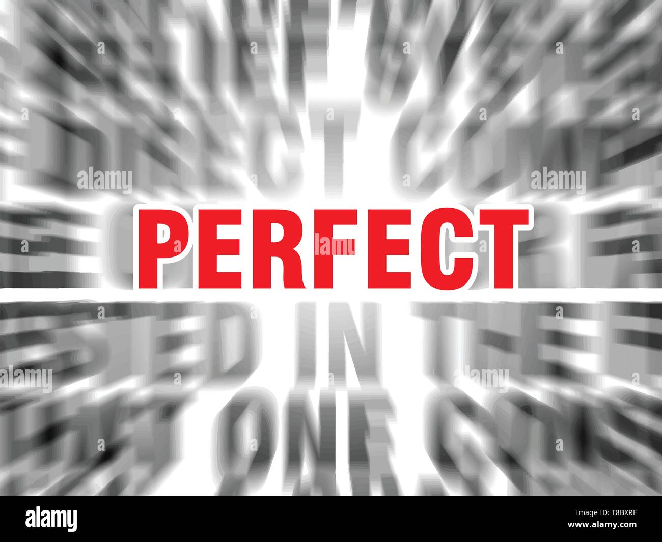 blurred text with focus on perfect Stock Vector Image & Art - Alamy