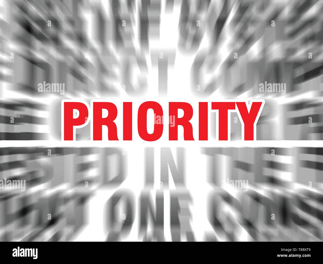 blurred text with focus on priority Stock Vector Image & Art - Alamy
