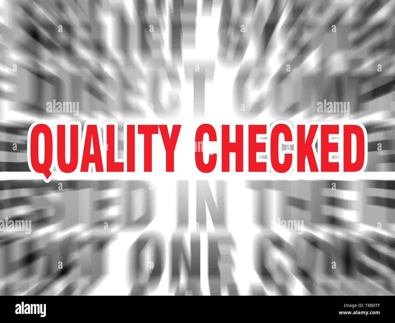 Checked word Stock Vector Images - Alamy