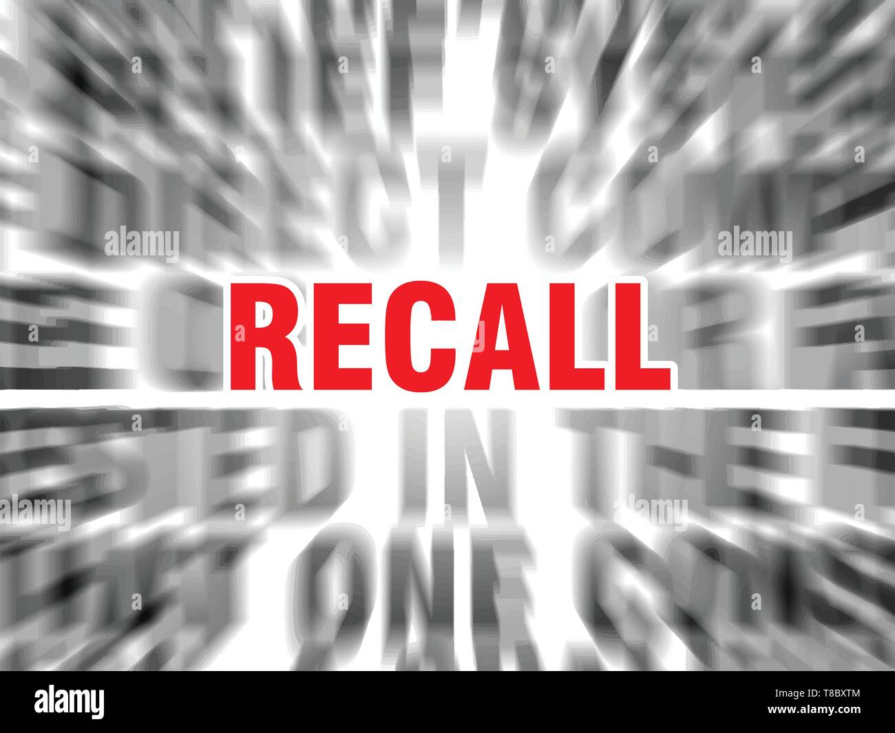 Recall word Stock Vector Images - Alamy