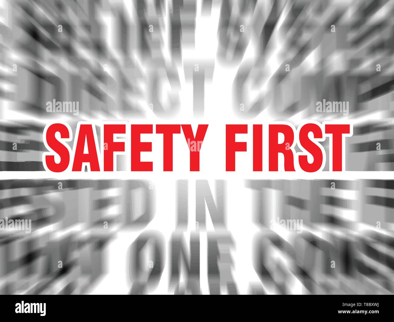 Safety first word Stock Vector Images - Alamy