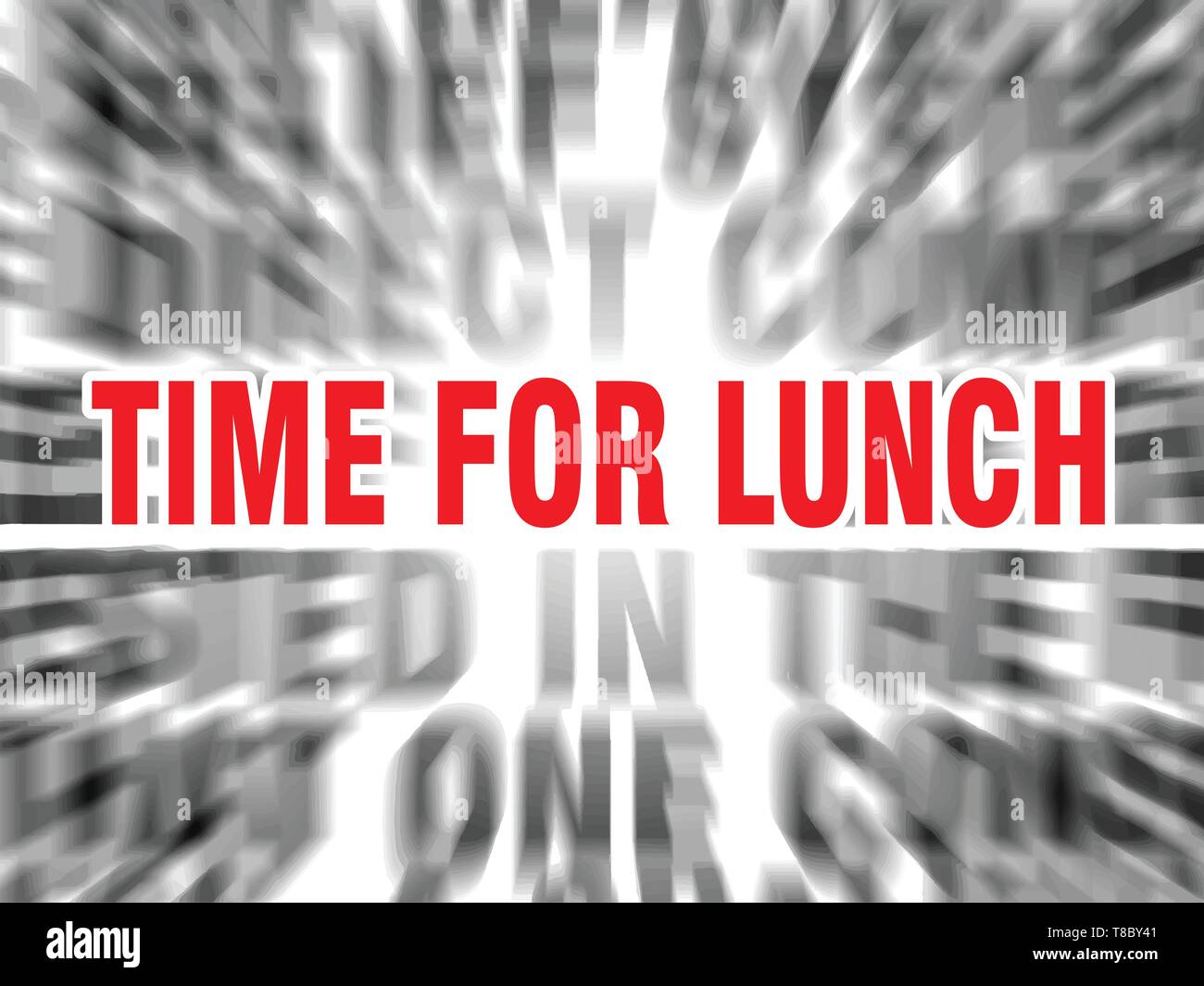 Lunch time word Stock Vector Images - Alamy