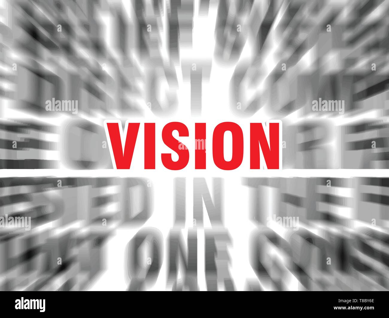 blurred text with focus on vision Stock Vector Image & Art - Alamy