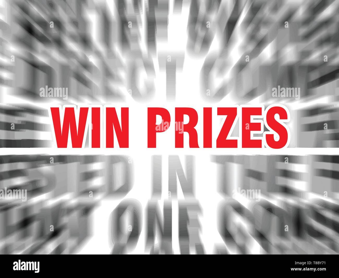 Win prizes text Stock Vector Images - Alamy