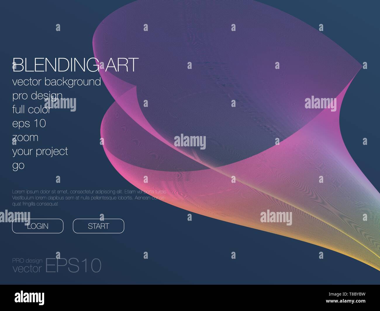 Abstract blend background. Stock vector. Template for web Stock Vector ...