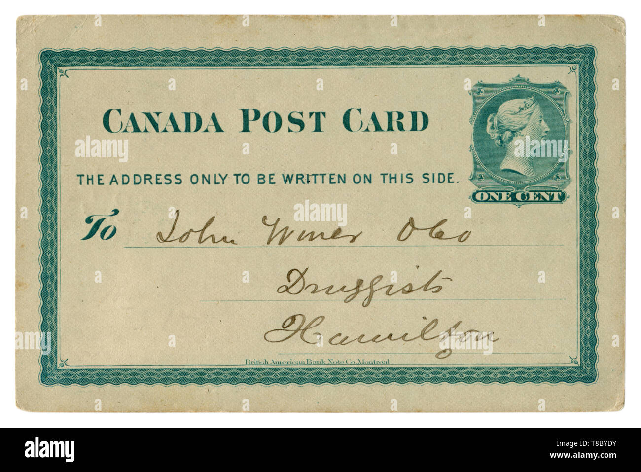 Hamilton, Ontario, Canada, 1878: Canadian historical Post Card with ...
