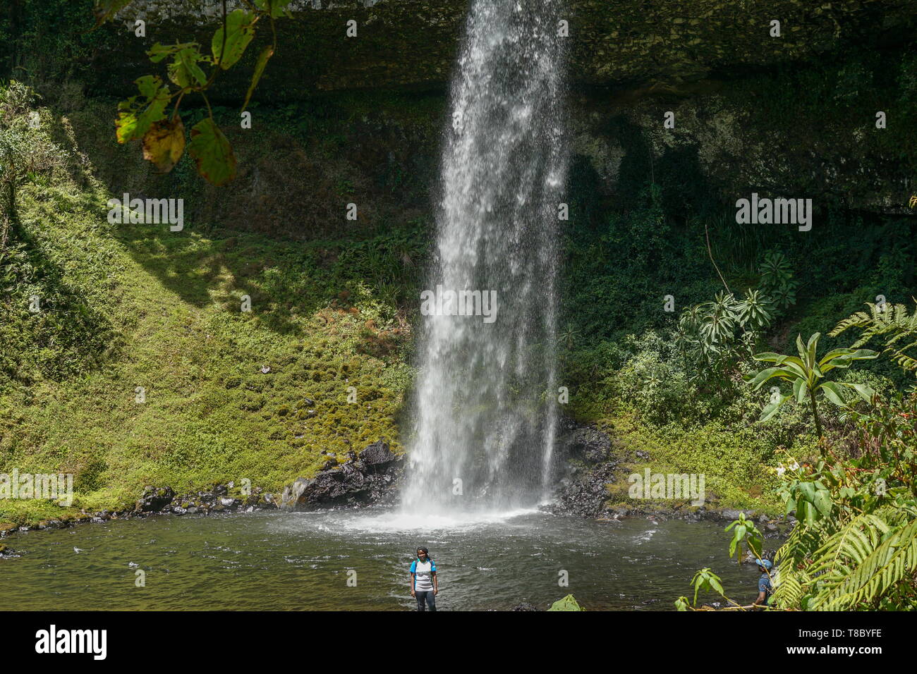 The waterfalls in Mount Kenya National Park, Kenya Stock Photo - Alamy